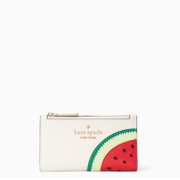 kate spade | Bags | Kate Spade Watermelon Small Slim Bifold Compact ...